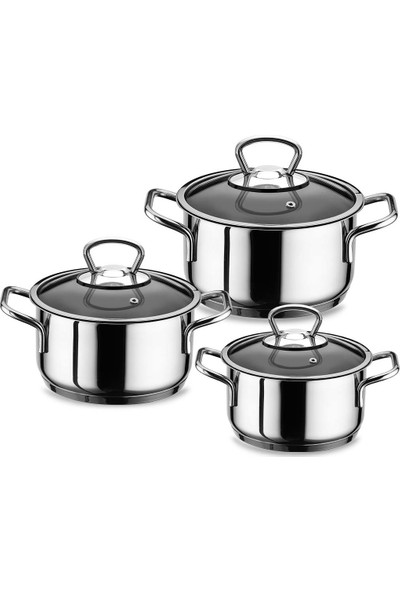 Aryıldız 10008 6 Parça Tencere Set Metal Sap Aryıldız 10008 6 Parça Tencere Set Metal Sap