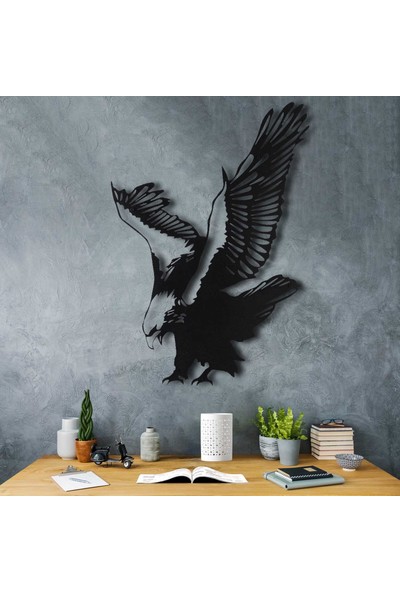 Bystag Kartal Xl Dekoratif Metal Duvar Tablosu