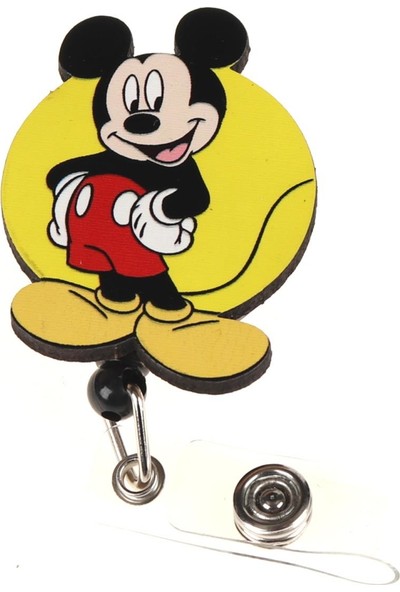 Çetin Fare Sarı Ahşap Yoyo Yaka Kartlık