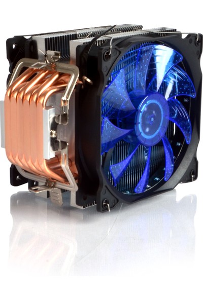 Snowman T6 6 Bakır Borulu Cpu Soğutucu Fan Mavi