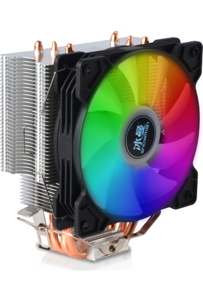 Snowman T4 4 Bakır Borulu Cpu Soğutucu Fan Rgb Snowman T4 4 Bakır Borulu Cpu Soğutucu Fan Rgb