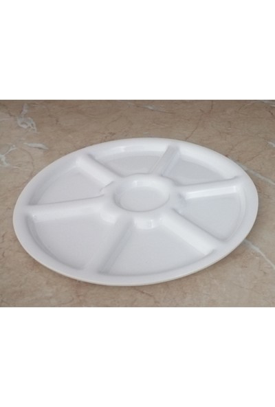 Çerezlik ve Kahvaltı Tabağı , Kırılmaz Plastik Bölmeli Tabak