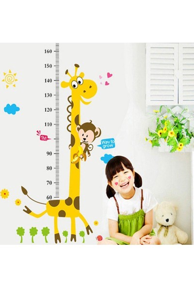 Tugibu Çocuk Bebek Odası Boy Ölçer Duvar Sticker Kreş Anaokulu - BS13 Tugibu Çocuk Bebek Odası Boy Ölçer Duvar Sticker Kreş Anaokulu - BS13