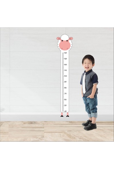 Tugibu Çocuk Bebek Odası Boy Ölçer Duvar Sticker Kreş Anaokulu - BS07