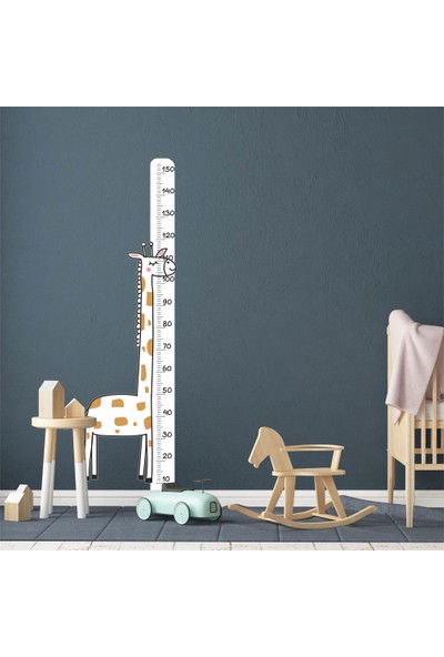 Tugibu Çocuk Bebek Odası Boy Ölçer Duvar Sticker Kreş Anaokulu - BS34