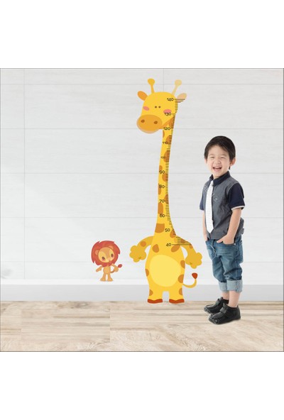 Tugibu Çocuk Bebek Odası Boy Ölçer Duvar Sticker Kreş Anaokulu - BS03