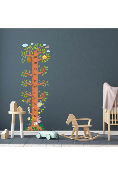 Tugibu Çocuk Bebek Odası Boy Ölçer Duvar Sticker Kreş Anaokulu - BS47