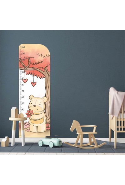 Tugibu Çocuk Bebek Odası Boy Ölçer Duvar Sticker Kreş Anaokulu - BS26