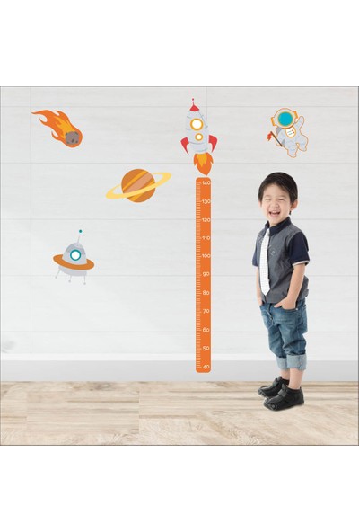 Tugibu Çocuk Bebek Odası Boy Ölçer Duvar Sticker Kreş Anaokulu - BS04