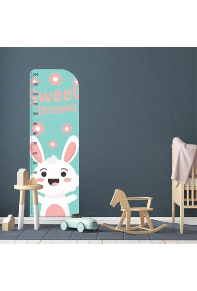 Tugibu Çocuk Bebek Odası Boy Ölçer Duvar Sticker Kreş Anaokulu - BS27