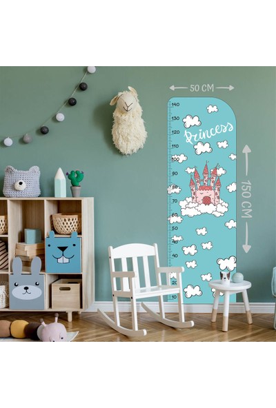 Tugibu Çocuk Bebek Odası Boy Ölçer Duvar Sticker Kreş Anaokulu - BS32