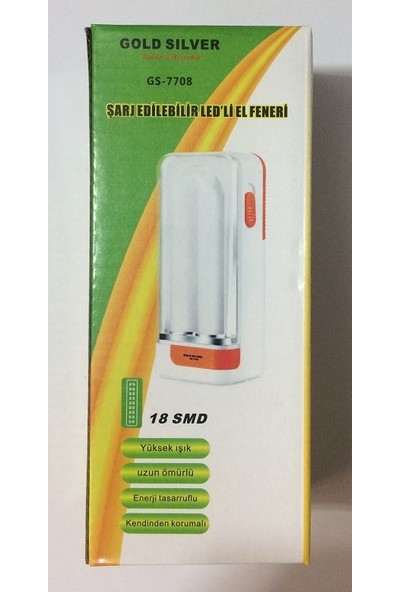 Gold Silver GS-7708 18 LED Işıldak Gold Silver GS-7708 18 LED Işıldak