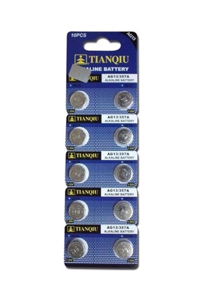 Tianqiu Tianqia AG13/LR44H/357A Alkalin Pil 10'lu