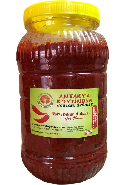 Antakya Köyünden Hatay Tatlı Biber Salçası 3 kg