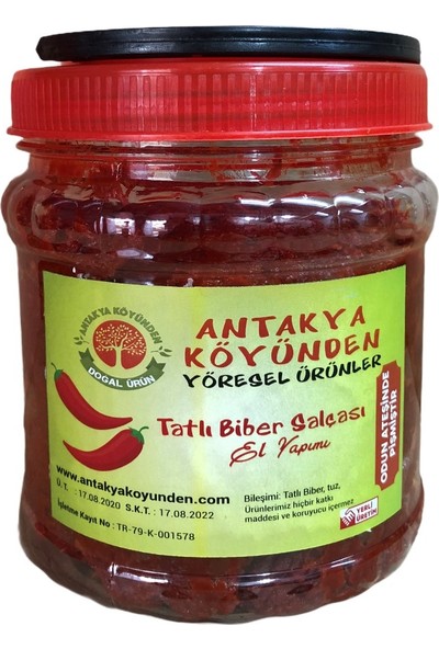 Antakya Köyünden Hatay Tatlı Biber Salçası 1 kg
