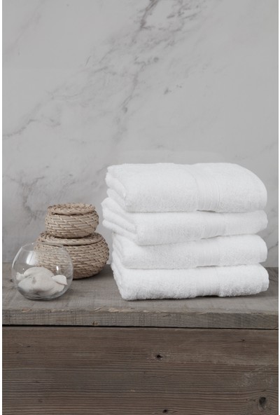 Tertio Rainbow %100 Pamuk Beyaz 4'lü El / Yüz Havlu Seti (4*50X90) Tertio Rainbow %100 Pamuk Beyaz 4'lü El / Yüz Havlu Seti (4*50X90)