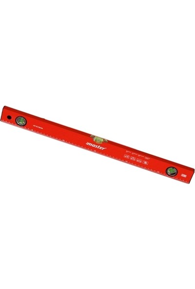 Master First Master Mastarlı Su Terazisi Kırmızı Gövde 80 cm