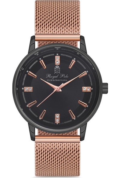 Royal Club de Polo Barcelona Quartz Hasır Rose Gold Kadın Kol Saati RPWT010103 Royal Club de Polo Barcelona Quartz Hasır Rose Gold Kadın Kol Saati RPWT010103
