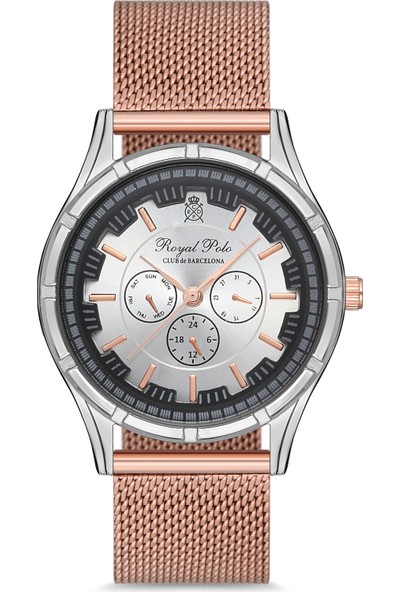 Royal Club de Polo Barcelona Quartz Hasır Rose Gold Kadın Kol Saati RPWT000212 Royal Club de Polo Barcelona Quartz Hasır Rose Gold Kadın Kol Saati RPWT000212