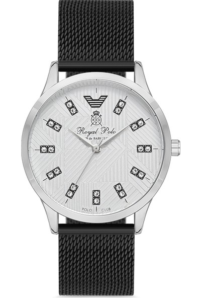 Royal Club de Polo Barcelona Quartz Hasır Siyah Kadın Kol Saati RPWT009509 Royal Club de Polo Barcelona Quartz Hasır Siyah Kadın Kol Saati RPWT009509