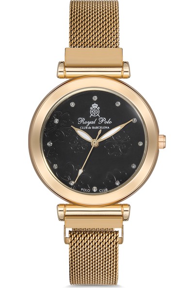 Royal Club de Polo Barcelona Quartz Hasır Gold Kadın Kol Saati RPWT008805 Royal Club de Polo Barcelona Quartz Hasır Gold Kadın Kol Saati RPWT008805