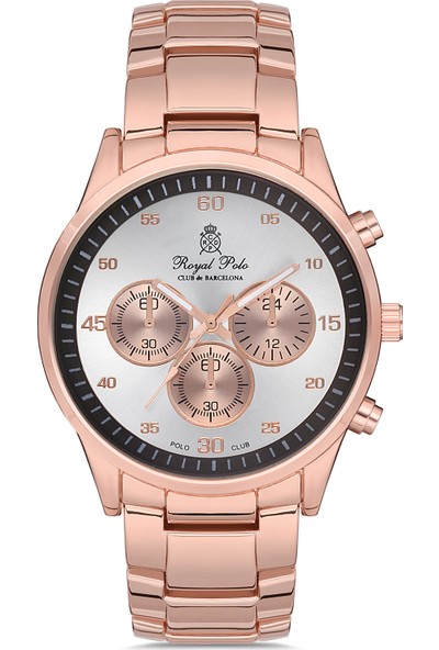 Royal Club de Polo Barcelona Quartz Metal Rose Gold Erkek Kol Saati RPWT007308