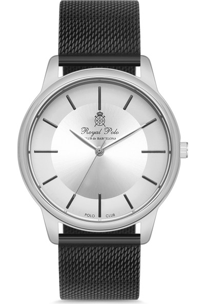 Royal Club de Polo Barcelona Quartz Hasır Siyah Erkek Kol Saati RPWT010809