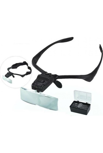 Nikula Gözlük Tipi Kafa Büyüteci LED Işıklı