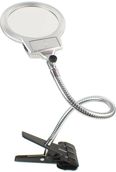 Nikula Spiralli Klipsli Büyüteç - LED Işıklı 13CM MG15120-C