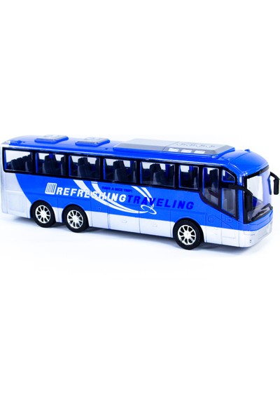 Pasifik Toys Sürtmeli Mavi Oyuncak Otobüs Pasifik Toys Sürtmeli Mavi Oyuncak Otobüs