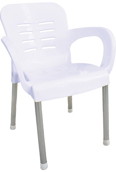 Romanoset Plastik Romanoset Neptün Demir Ayaklı Plastik Sandalye 4 Lü Set