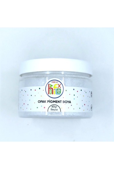Hobiflex Pigment Opak Toz Boya 60 gr Beyaz