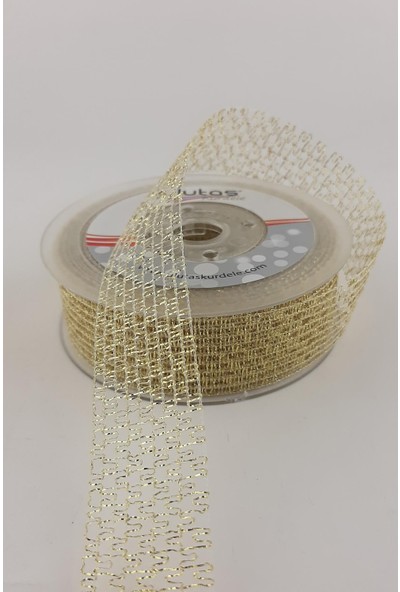 Ulutaş 2.5 cm Gold Rengi File Simtela Kurdele 20 mt Ulutaş 2.5 cm Gold Rengi File Simtela Kurdele 20 mt