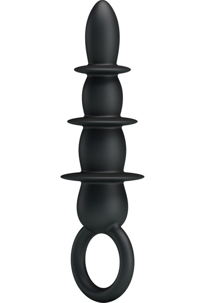 Lilitu Shop 13,2 cm Vantuzlu Halkalı Anal Alıştırıcı Tıkaç