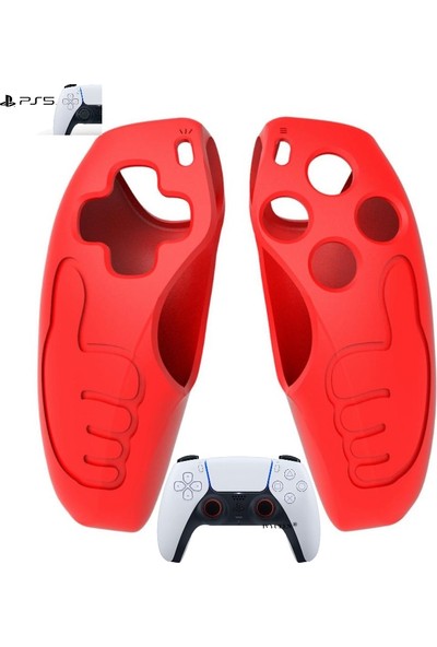 Feza Ps5 Dualsense 2'li Kaydırmaz Slikon Kılıf Kırmızı Feza Ps5 Dualsense 2'li Kaydırmaz Slikon Kılıf Kırmızı