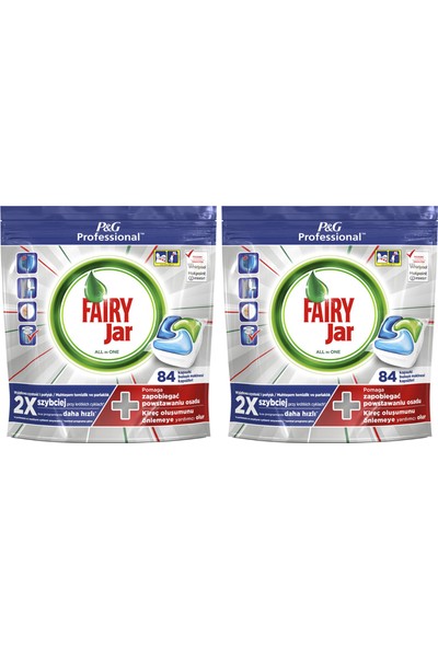 Fairy Jar Platinum Bulaşık Makinesi Kapsülü 84'lü x 2 Adet Fairy Jar Platinum Bulaşık Makinesi Kapsülü 84'lü x 2 Adet