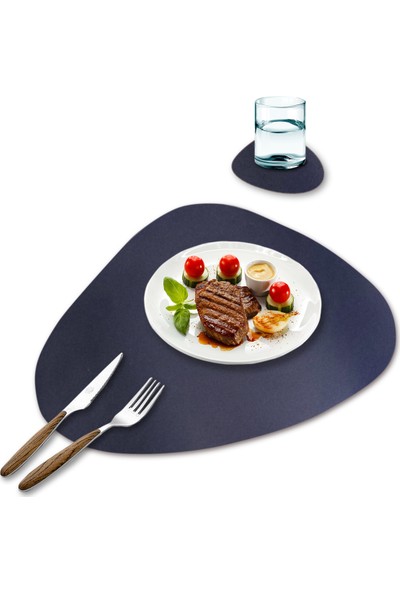 LORA DAVET Amerikan Servis Suni Deri 6 KİŞİLİK LACIVERT 53876 LORA DAVET Amerikan Servis Suni Deri 6 KİŞİLİK LACIVERT 53876