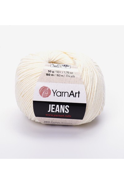 Yarnart Jeans Amigurumi Örgü Ipi Krem 03 Yarnart Jeans Amigurumi Örgü Ipi Krem 03