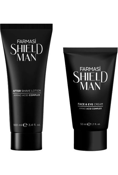 Farmasi Shield Man Yüz ve Göz Kremi 50 ml & Tıraş Sonrası Losyonu 100 ml Farmasi Shield Man Yüz ve Göz Kremi 50 ml & Tıraş Sonrası Losyonu 100 ml