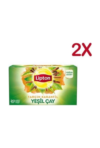 Lipton Karanfil Tarçın 20'li Yeşil Çay Bitki Çayı 30 gr x 2 Lipton Karanfil Tarçın 20'li Yeşil Çay Bitki Çayı 30 gr x 2