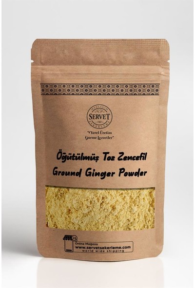 Bercekız Servet Şekerleme Öğütülmüş Toz Zencefil 100 gr