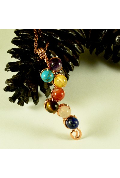 Mba Handmade Jewelry 7 Çakra Doğal Taş Reiki Kolye Ametist Varisit Sitrin Akik Kaplangözü Pembe Kuvars Lapis Lazuli Mba Handmade Jewelry 7 Çakra Doğal Taş Reiki Kolye Ametist Varisit Sitrin Akik Kaplangözü Pembe Kuvars Lapis Lazuli