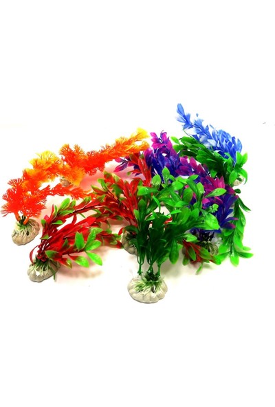 Mixpet Plastik Yapay Akvaryum Bitkisi 16 cm 12 Adet Mixpet Plastik Yapay Akvaryum Bitkisi 16 cm 12 Adet