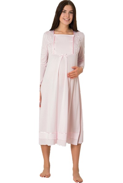 Effort Pijama E&s Collection 2016 Pudra Emzirme Özellikli Lohusa Gecelik Effort Pijama E&s Collection 2016 Pudra Emzirme Özellikli Lohusa Gecelik
