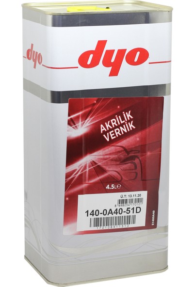 Dyo Akrilik Vernik 4,5lt Dyo Akrilik Vernik 4,5lt
