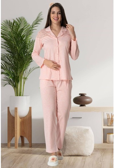 Carpediem Kadın Pudra Lohusa Pijama Takımı Carpediem Kadın Pudra Lohusa Pijama Takımı