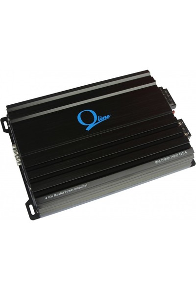 Qline Qs-4 Black (4 Kanal Amplifikatör)