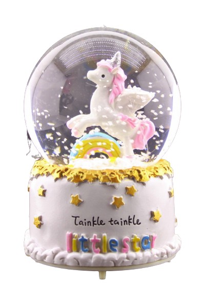Deco Elit Little Star Gökkuşağı Unicorn Kar Küresi Orta Boy Işıklı Müzikli 12CM-30G Deco Elit Little Star Gökkuşağı Unicorn Kar Küresi Orta Boy Işıklı Müzikli 12CM-30G