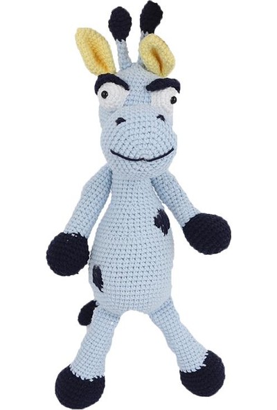 Mogan Örgü Amigurumi Mavi Şirin Zürafa Yıkanabilir El Örmesi Uyku Arkadaşı Mogan Örgü Amigurumi Mavi Şirin Zürafa Yıkanabilir El Örmesi Uyku Arkadaşı