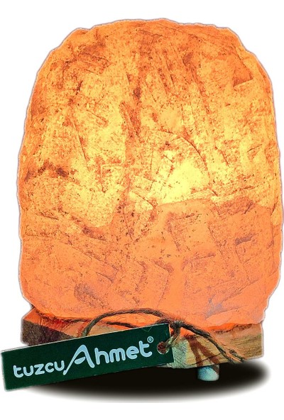 Tuzcu Ahmet Çankırı Tuz Lambası 3-4 kg Beyaz Tuzdan Yapılmış Tuzcu Ahmet Çankırı Tuz Lambası 3-4 kg Beyaz Tuzdan Yapılmış